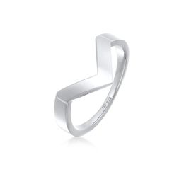 Elli Ring 925 Sterling Silber Geo in Silber | Gr.: 60