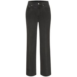 Lascana Weite Jeans in black washed | Gr.: 36