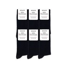 Occulto 6er Pack 100% Baumwollsocken Roland in Schwarz | Gr.: 39-42