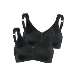Sassa Mode Sassa Soft-BH 2er Pack in schwarz | Gr.: 80C