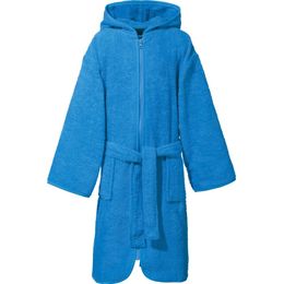 Erwin Müller Erwin Müller Frottier Kinder-Kapuzenbademantel in blau | Gr.: 122/128