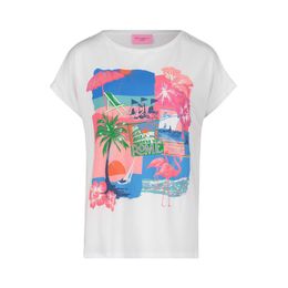 Betty Barclay Basic Shirt mit Aufdruck in Patch White/Varicolored | Gr.: 36