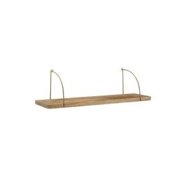 KADIMA DESIGN Wandregal: Industrie-Stil, Mango Massivholz/Eisen, 80x25x22 cm | Gr.: 60 x 22 x 25 cm