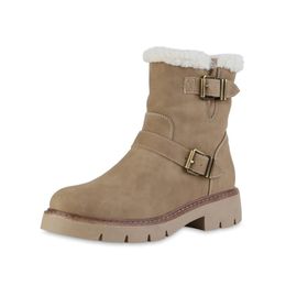 VAN HILL Biker Boots Samantha in Khaki | Gr.: 38