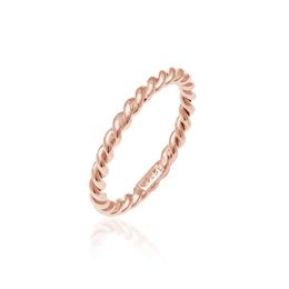 NENALINA Ring 925 Sterling Silber Twisted in Rosegold | Gr.: 52