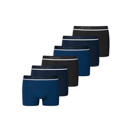 Schiesser Retro Short / Pant 95/5 Organic Cotton in Schwarz / Blau | Gr.: L