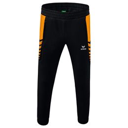 Erima Herren Six Wings Trainingshose in schwarz/new orange | Gr.: 128