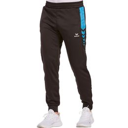 Erima Herren Six Wings Trainingshose in schwarz/curacao | Gr.: 164