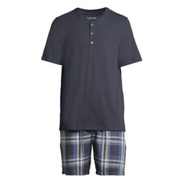 Schiesser Schlafanzug Night & Home in Dunkelblau | Gr.: 50