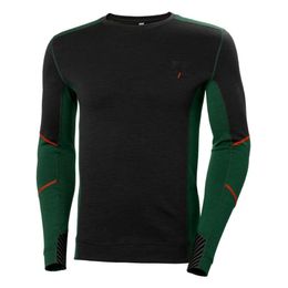 Helly Hansen Longsleeve "Lifa Merino Crewneck" in Grün | Gr.: 4XL