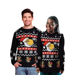 Ralph Ruthe Winterpullover Ugly Sweater in schwarz | Gr.: M