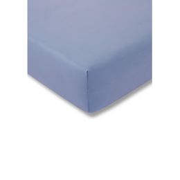 Estella Spannbetttuch Samt-Velour in hellblau | Gr.: 100 x 200