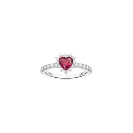 Thomas Sabo Ring in silber, rot, weiß | Gr.: 56