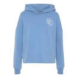 ELBSAND Kapuzensweatshirt in azurblau | Gr.: XXL