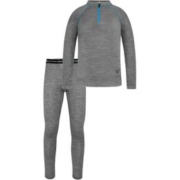 Normani Outdoor Sports Merino Oberteil &bdquo;Nyapari&ldquo; und Merino Hose &bdquo;Mackay&ldquo; in Grau | Gr.: 98/104