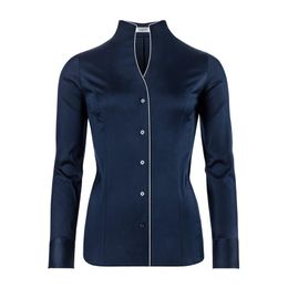 Vincenzo Boretti Bluse tailliert in dunkelblau | Gr.: 34