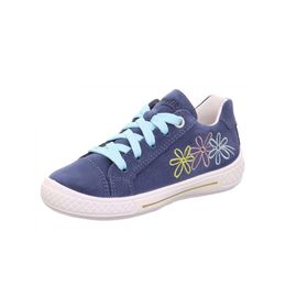 Superfit Leder-Sneakers "Tensy" in Blau | Gr.: 28
