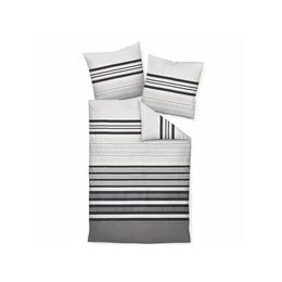 Janine Bettwäsche Palermo 31155 08 in Grau | Gr.: 135x200 cm (80x80 cm)