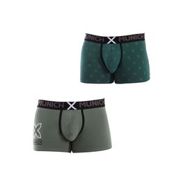 MUNICH 2er-Set: Boxershorts in Green | Gr.: M