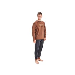 MUNICH Schlafanzug in Brown | Gr.: M