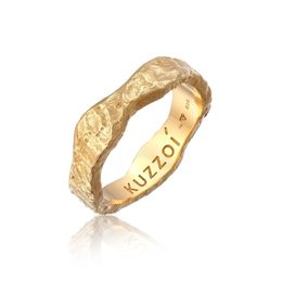 Kuzzoi Ring 925 Sterling Silber in Gold | Gr.: 66