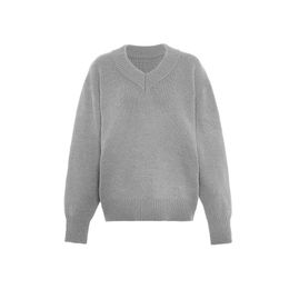 Libbi Damen Sweater in HELLGRAU MELANGE | Gr.: M/L