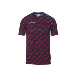 Uhlsport Trainings-T-Shirt Progressive 28 Kids in marine/rot | Gr.: 164