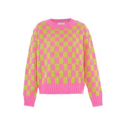 Libbi Sweater in PINK LIMETTEN KARIERT | Gr.: XL/XXL