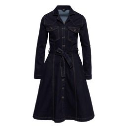 Queen Kerosin Workwear Swing Kleid in Denim | Gr.: XL