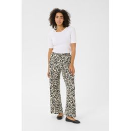 Kaffe Casual Hose BPanika Regular fit in Turtledove/Black Paint Print | Gr.: L