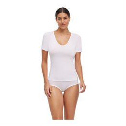 Falke Daily Climate Control Damen Unterhemd mit tiefem V-Ausschnitt in White | Gr.: S
