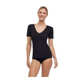 Falke Daily Climate Control Damen Unterhemd mit tiefem V-Ausschnitt in Black | Gr.: L