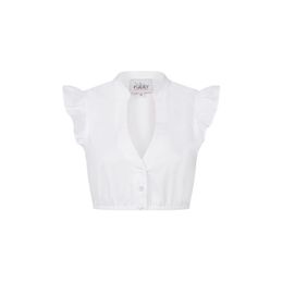 Nübler Nübler Dirndlbluse Carla Kurzarm in Weiß | Gr.: 40