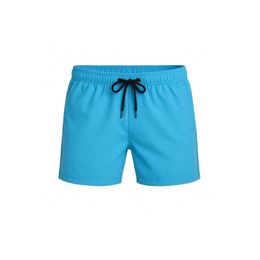 BLACKSPADE Fits perfect Badeshorts Medium mit kurzem Bein in Aqua | Gr.: S