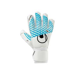 Uhlsport Torwarthandschuhe FM Cybertec Soft Flex Frame in wei&szlig;/cyberblau/schwarz | Gr.: 4,5