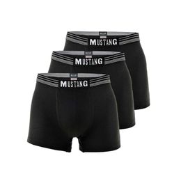 Mustang Boxershort 3er Pack in Schwarz/Schwarz/Schwarz | Gr.: XXL