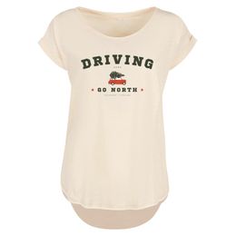F4NT4STIC Long Cut T-Shirt Driving Home Weihnachten in Whitesand | Gr.: L