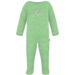 Normani Outdoor Sports Baby Merino Strampler Levin in Gr&uuml;n | Gr.: 68
