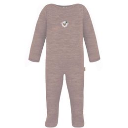 Normani Outdoor Sports Baby Merino Strampler Levin in Rosa | Gr.: 56