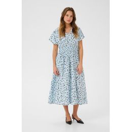 Culture Kleid CUpuglia Relaxed fit in Blue Flower | Gr.: M