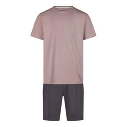 Phil & Co. Berlin Pyjama Shorty in lila-anthrazit | Gr.: M
