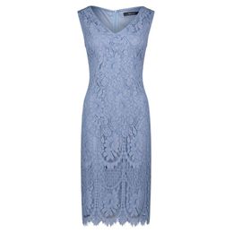 Vera Mont Etuikleid mit Spitze in Light Steel Blue | Gr.: 36
