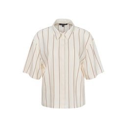 Bugatti Blusen-Shirt Kurzarm in 60-taupe | Gr.: 34