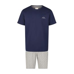 Phil & Co. Berlin Pyjama Shorty in navy-grau | Gr.: XL
