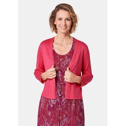 GOLDNER Wunderbar leichter Strick-Bolero in pink | Gr.: 48