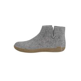 glerups Boots Ledersohle in Grau | Gr.: 47