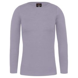 Normani Outdoor Sports Damen Merino Langarm-Shirt Mandurah in Lila | Gr.: S
