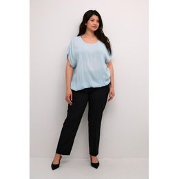 Kaffe curve Kurzarm-Bluse KCami Loose fit in Celestial Blue | Gr.: 44