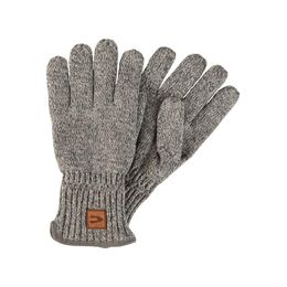 Camel Active Melierte Strickhandschuhe mit warmen Futter in Hellgrau | Gr.: XL