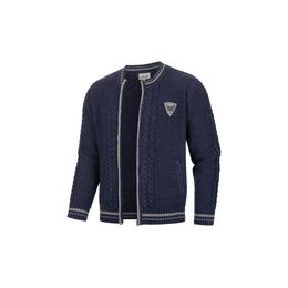 Nübler Nübler Trachtenstrickjacke Langarm Henry in Blau | Gr.: M